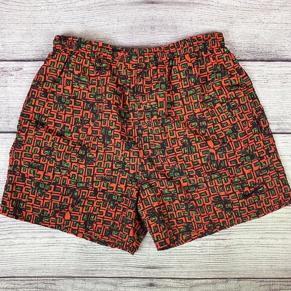 Nike | Shorts | Vintage Nike White Tag Ornamental Aztec Print Swim ...